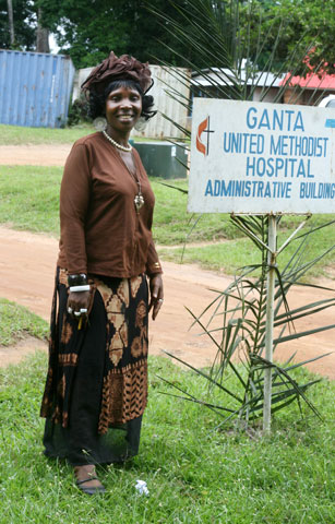 ‘Queen’ reigns over Liberian hospital