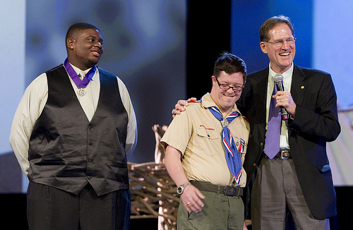 UM Men celebrate Girl Scouts, honor 2 Boy Scouts