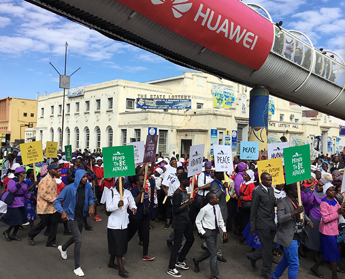 Zimbabwe churches march for peace | United Methodist News Service