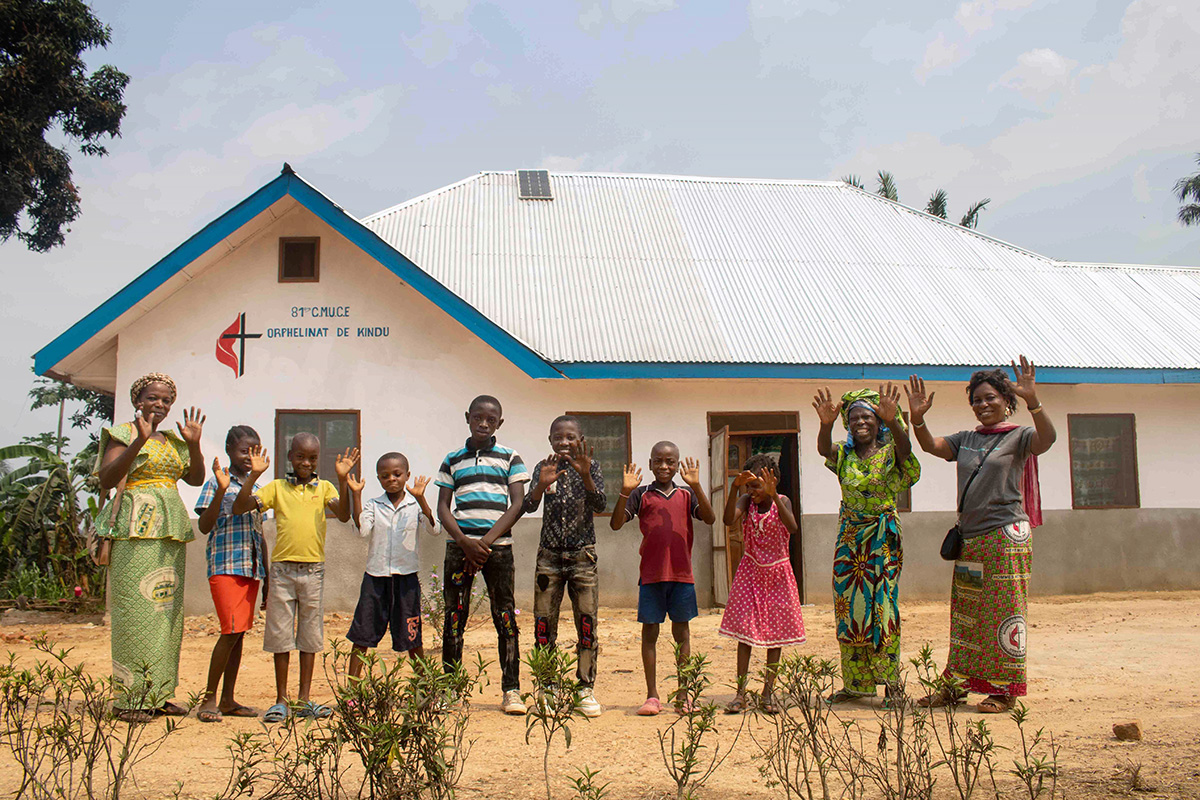 Church builds shelter for orphans in Congo