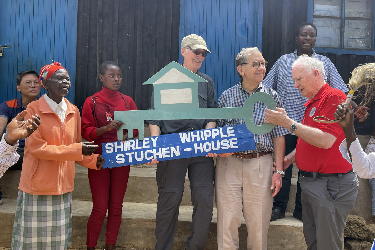 Constructing homes for AIDS orphans in Kenya